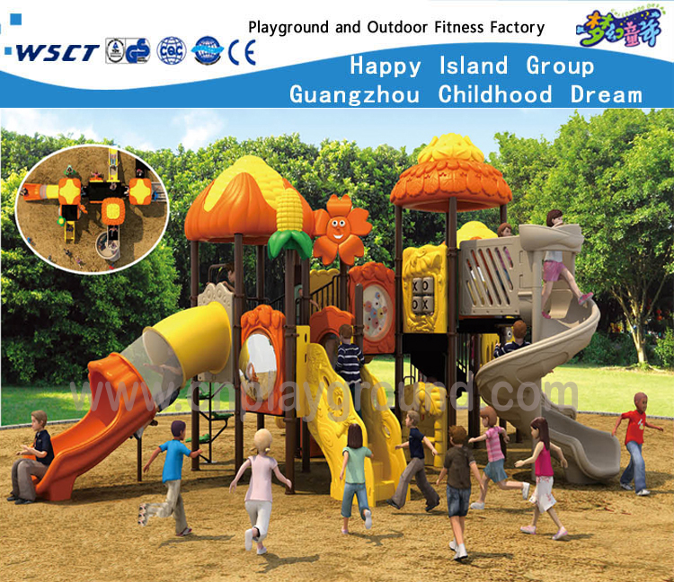 Corn Feature Children Slide Vegetable Galvanized Steel Playground ...